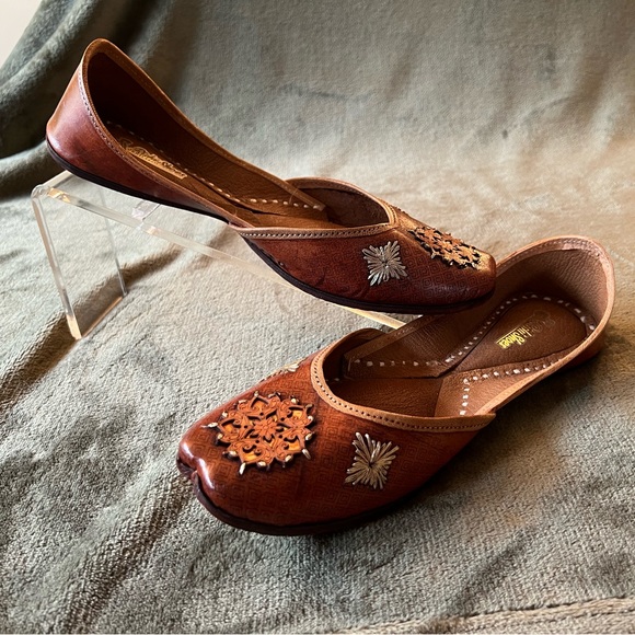 Shoes | Genuine Punjabi Leather Jut Shoes Size 9 | Poshmark